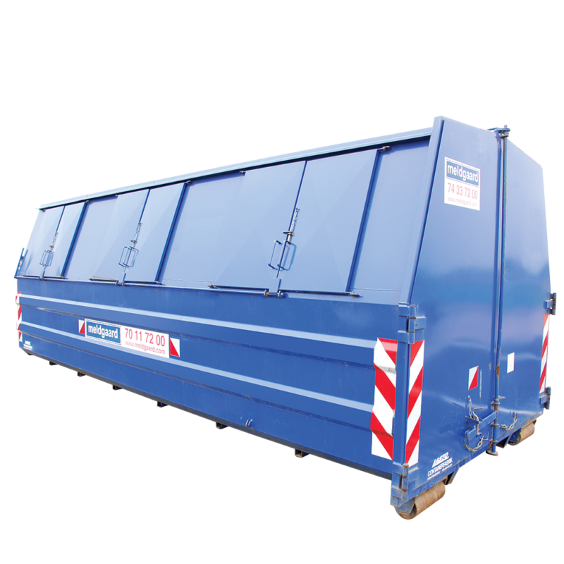 Maxicontainer l Lej container til have & byggeaffald | Meldgaard Miljø