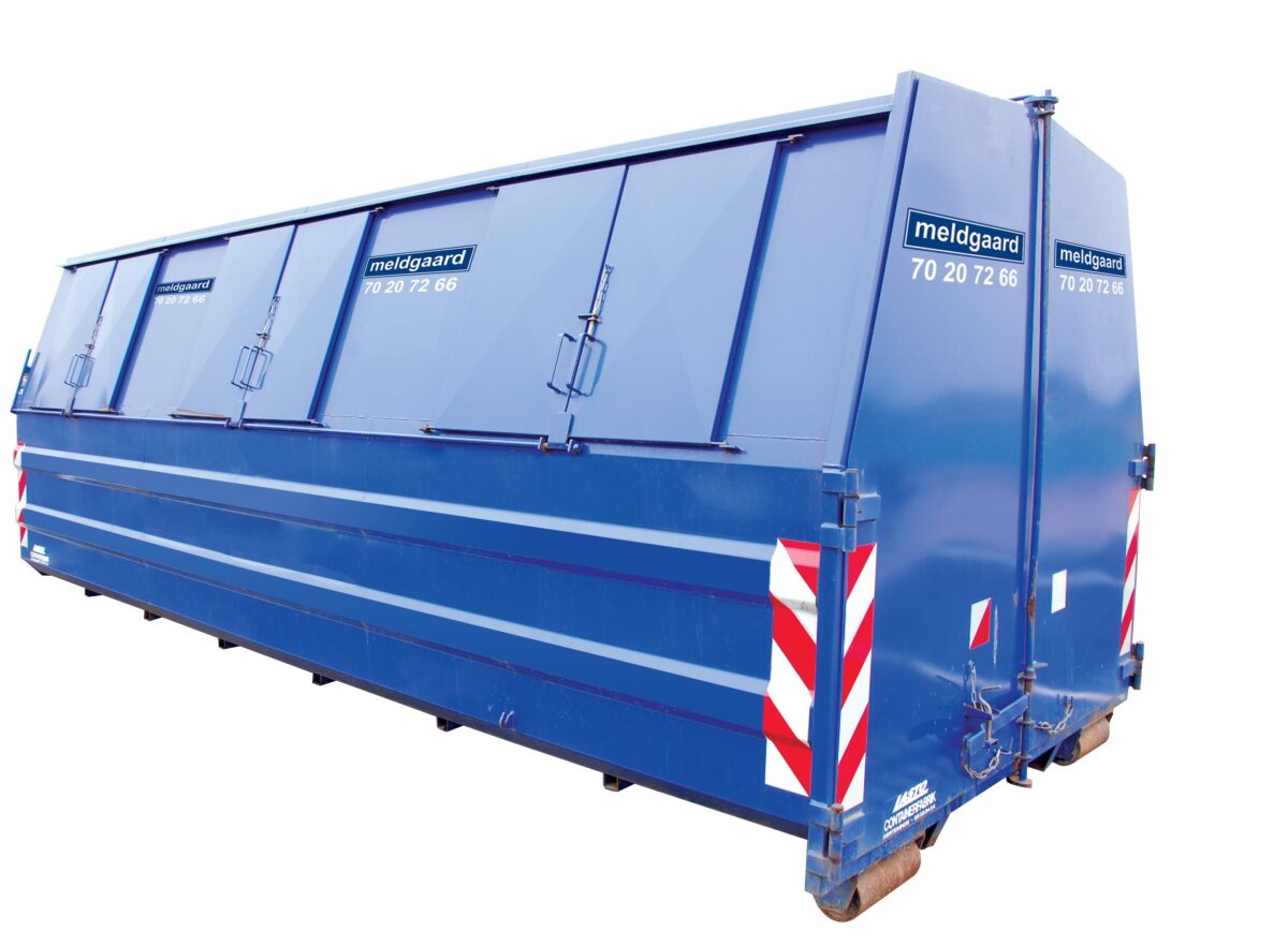 Maxicontainer l Lej container til have & byggeaffald | Meldgaard Miljø